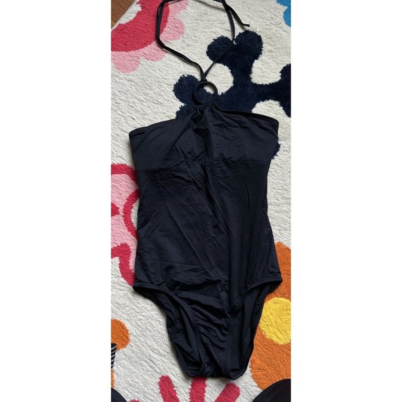 Dkny | Swim | Dkny Swim One Piece Black Bathing Suit With Halter String ...